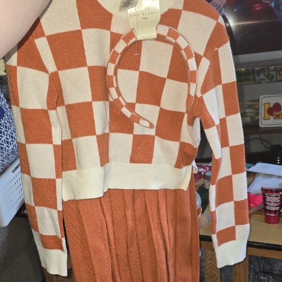 Max Studio | Matching Sets | Max Studio Kids Orange And White Checkered ...